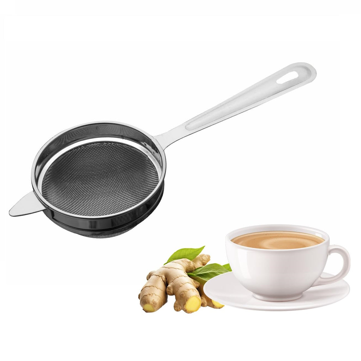 Stainless Steel Mesh Tea Strainer (Chai Chalni) – Blluex